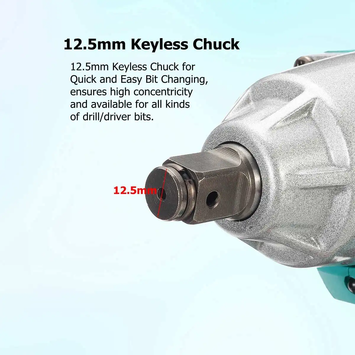 108VF 12800mAh мощный беспроводной электрический ударный гайковерт G-un ...