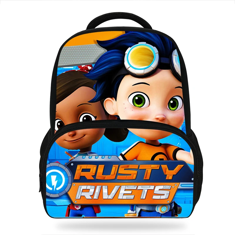 Popular Cartoon Rusty Rivets TV Printing Backpacks For Teenage Boys ...
