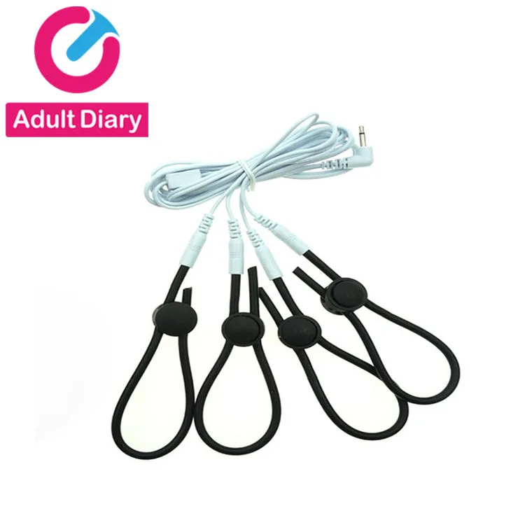 Adult Diary E-Stim Monopolar Conductive Loops Cock Rings Electro Sex ...