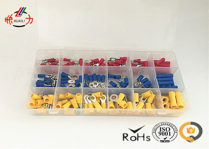 180pcs copper Assorted Insulated Terminal Assortment Kit Electrical ...