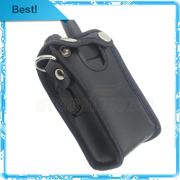 Walkie Talkie Leather Soft Case Cover For BAOFENG UV 5R Portable Ham ...