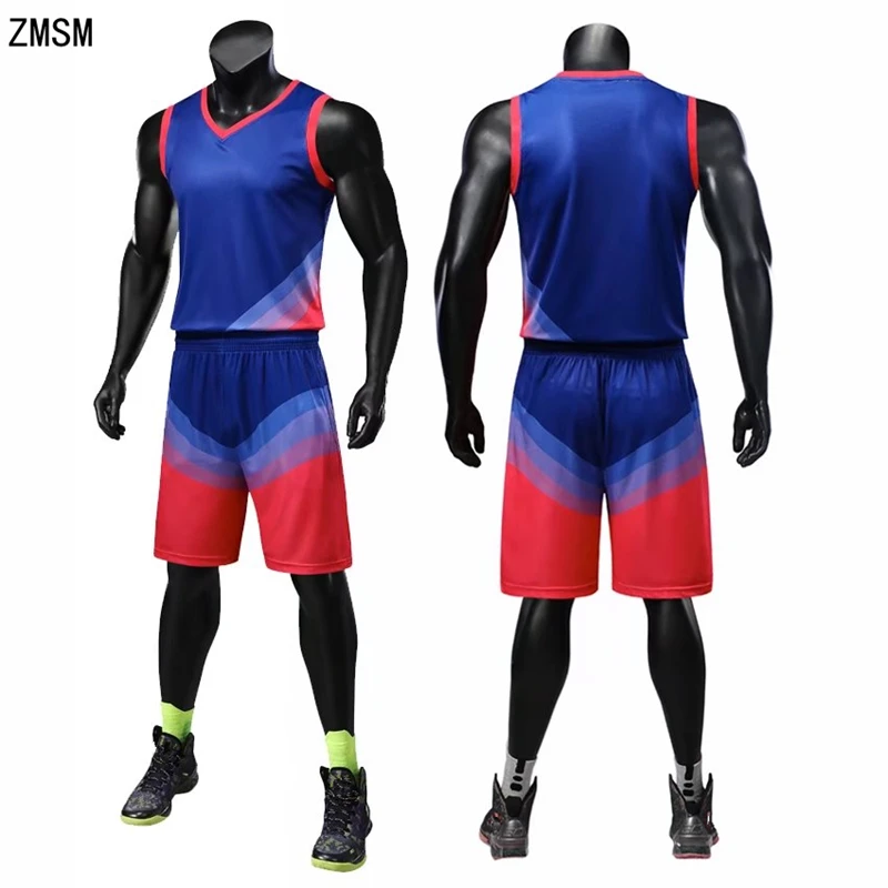 ZMSM New High quality Men Basketball Jerseys Set Spell Color Basketball ...