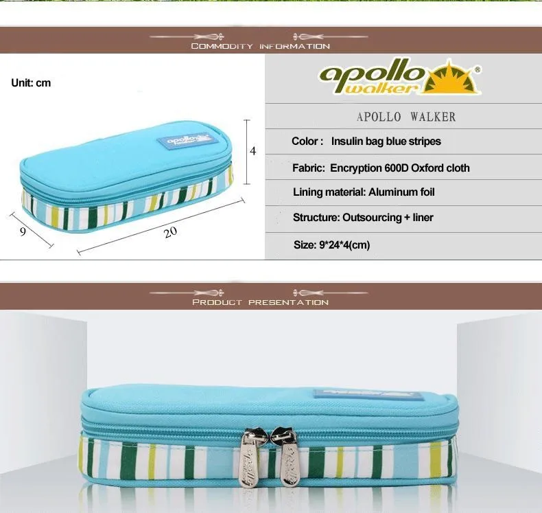Apollo Insulin Cooler Bag Portable Insulated Diabetic Insulin Travel ...