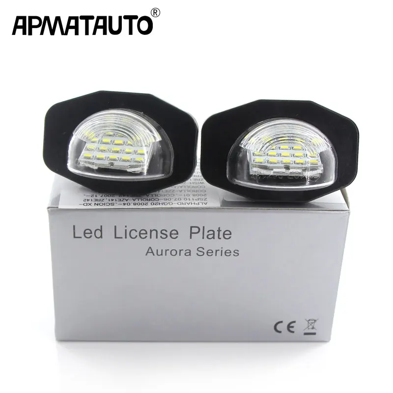 2X canbus Car LED License Plate Lights 12V LED Number Plate Lamp For ...