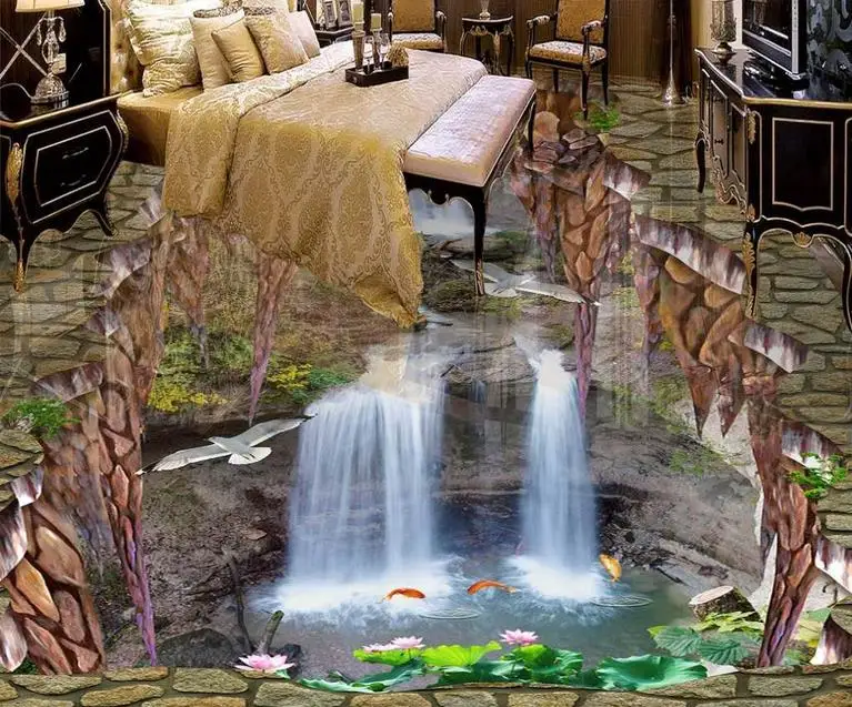 3d Flooring Custom Wallpaper For Walls 3 D Photo Wallpaper 3d Floor ...