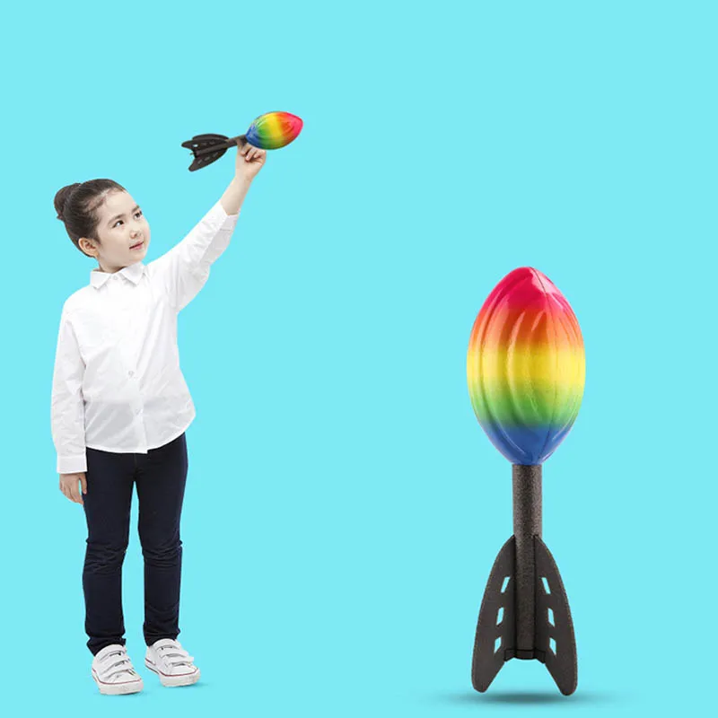 Foam Battle Toy Hand Throwing Rocket Toys Parent child Outdoor Activity ...