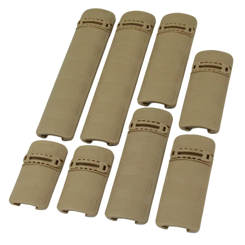 8 pcs/set Tactical Handguard Non slip Battle Rail Cover Panel for ...