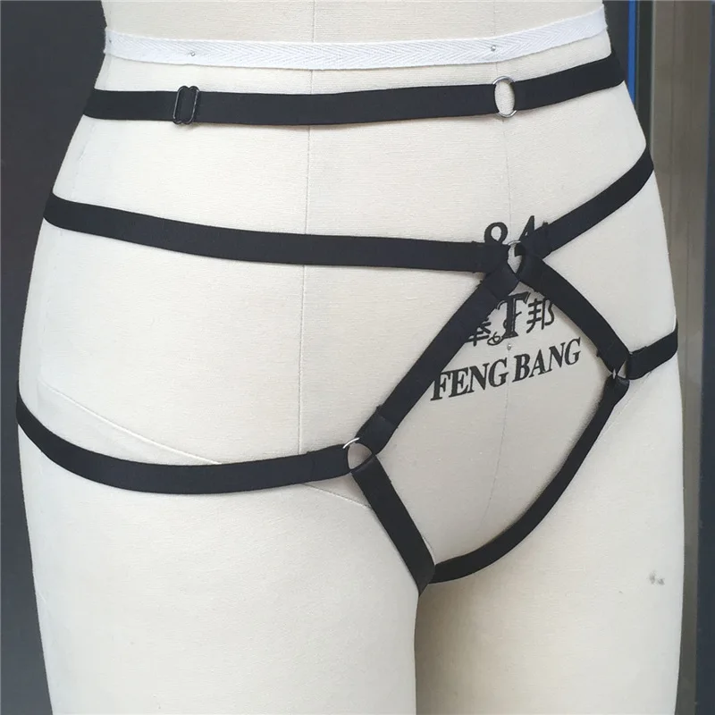 Sexy Women Harness G String Panties Peek Boo Cage Harness Fashion Punk