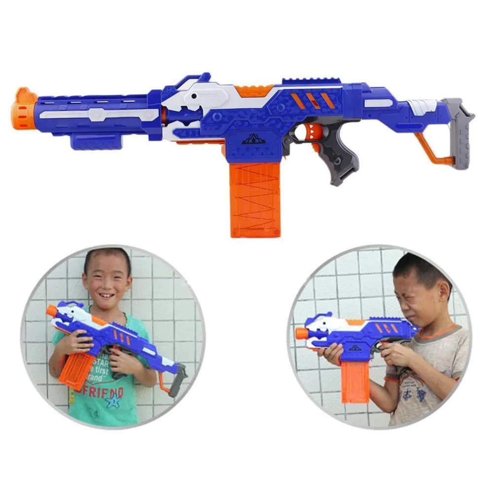 2018 New Airsoft Electric Nerf Shooting Submachine Bullet Toy Gun ...