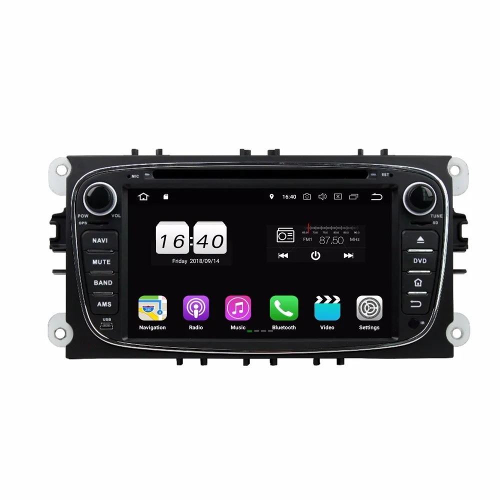 7" Android 8.1 Car Radio GPS Multimedia Head Unit for Ford Focus 2008 ...