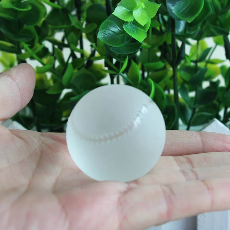 JQJ Clear Crystal Sphere Baseball Ball Home Decorative Glass Marbles ...