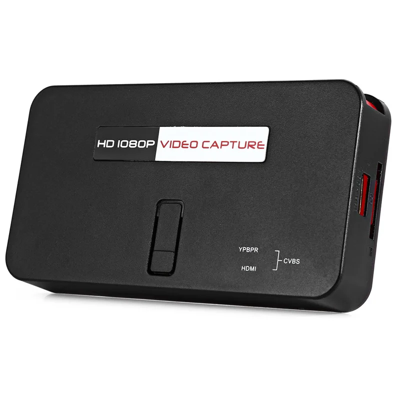 1080P 30FPS HD Video Capture, HDMI /AV/Ypbpr Video Capture Recorder Box ...