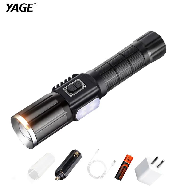 Yage Rechargeable Led Flashlight 18650 Cree T6 Tactical Flashlight ...