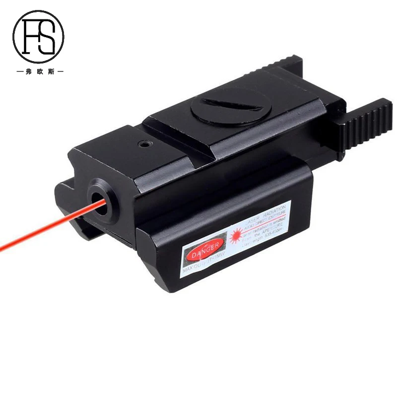Tactical Mini Red Dot Laser Sight With Picatinny 20mm Rail For Pistol ...