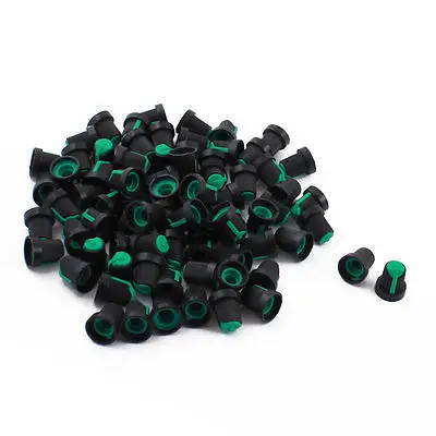 80 Pcs Plastic 5.5mm Knurled Shaft Taper Volume Knob Cap for ...