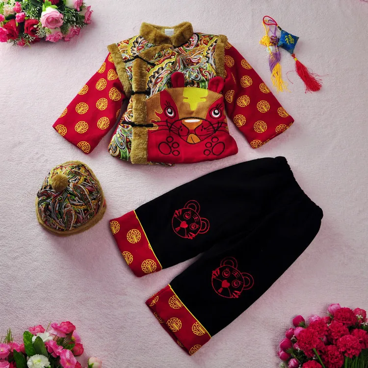 Chinese-style-2-pieces-cloth-pant-Spring-winter-Plus-thick-velvet-Girl ...