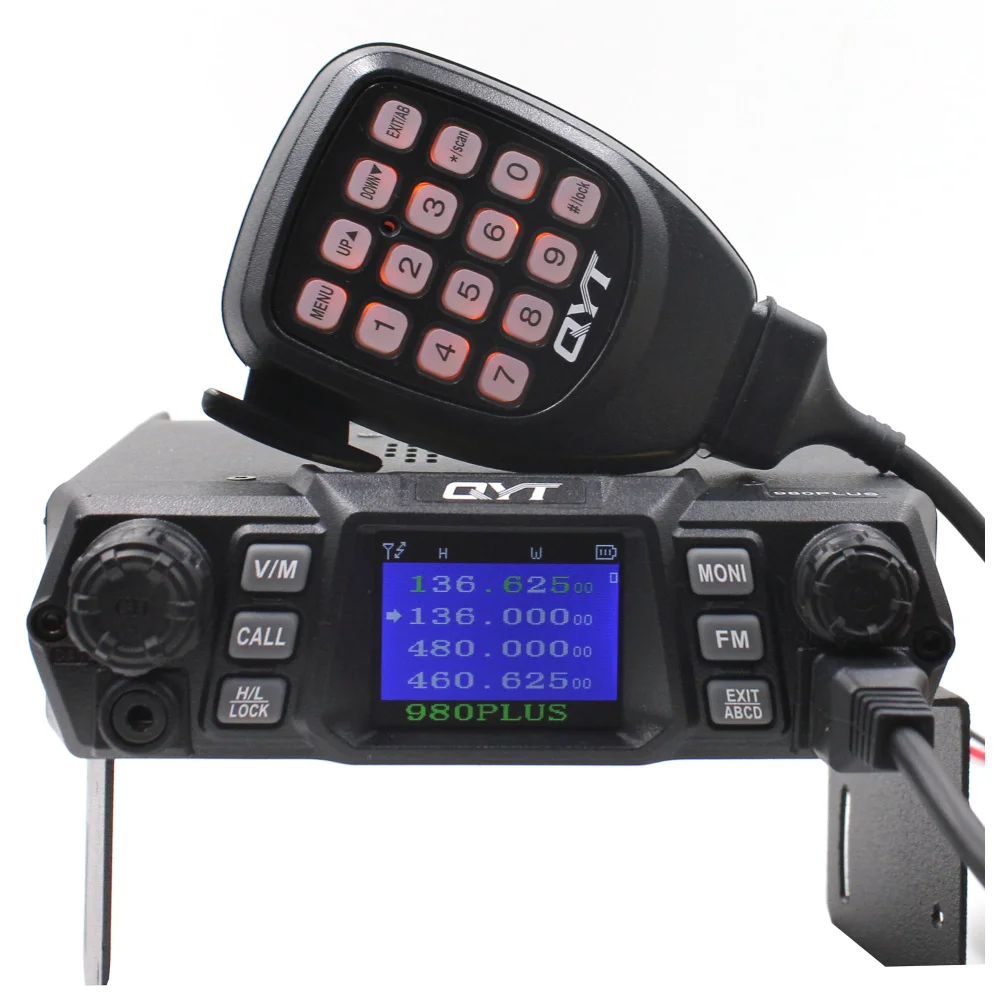 Qyt Kt-980plus Dual Band Quad Display Car Trunk Fm Mobile Transceiver ...