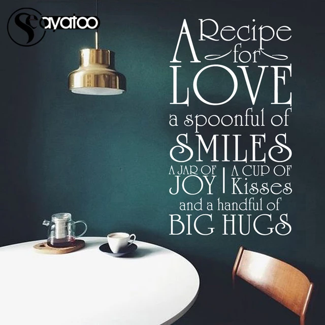 Yummy Recipe Word Decal