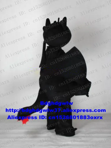 Black Toothless How to Train Your Dragon Mascot Costume Adult Character ...