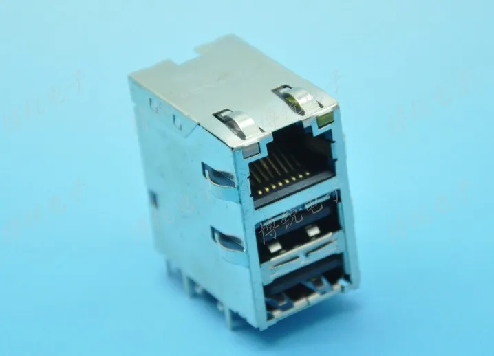 FOXCONN connector RJ45 Gigabit Ethernet port RJ45 + double USB Model ...