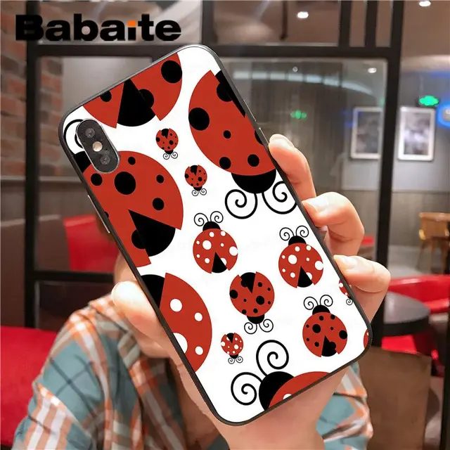 Babaite ladybug lady bug insect Pattern Soft Phone Accessories Cell ...
