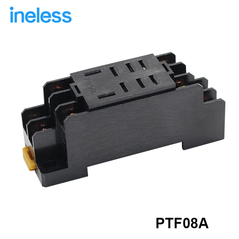 PTF08A Small Size Relay Socket Base 8 pins relais Thick copper 10A Mini ...