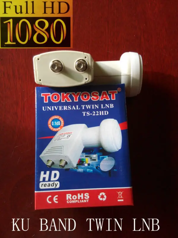 5pcs/lot,Free Shipping! Dual KU Band Lnb,9.75/10.6GHz,0.1db KU Band ...