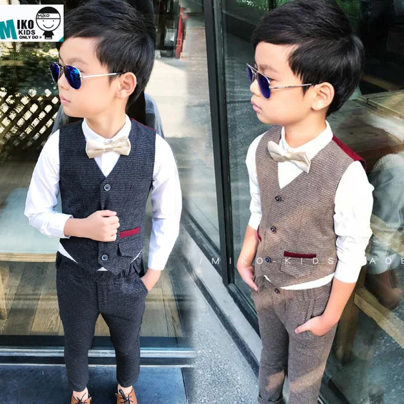 Retail one set child vest suit gentleman boys Good Quality costumes 2 ...