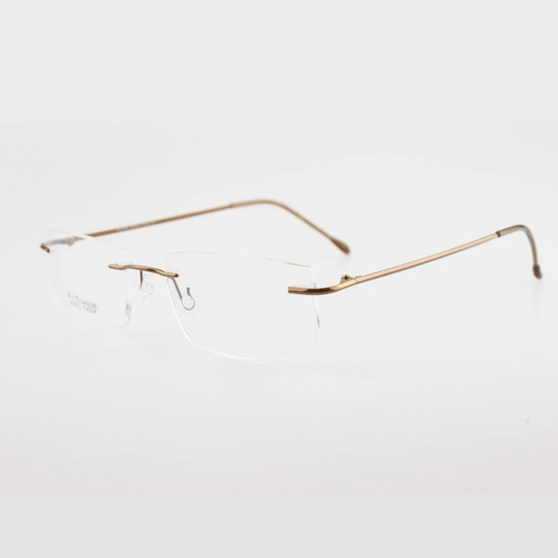 Ultra Light Titanium Rimless Myopia Glasses Frames Quality Optical