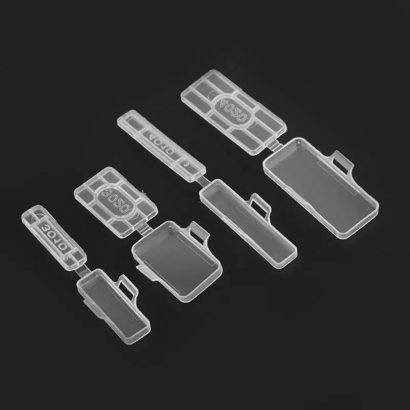 50pcs Waterproof Transparent Cable Sign Cards Label Display ...
