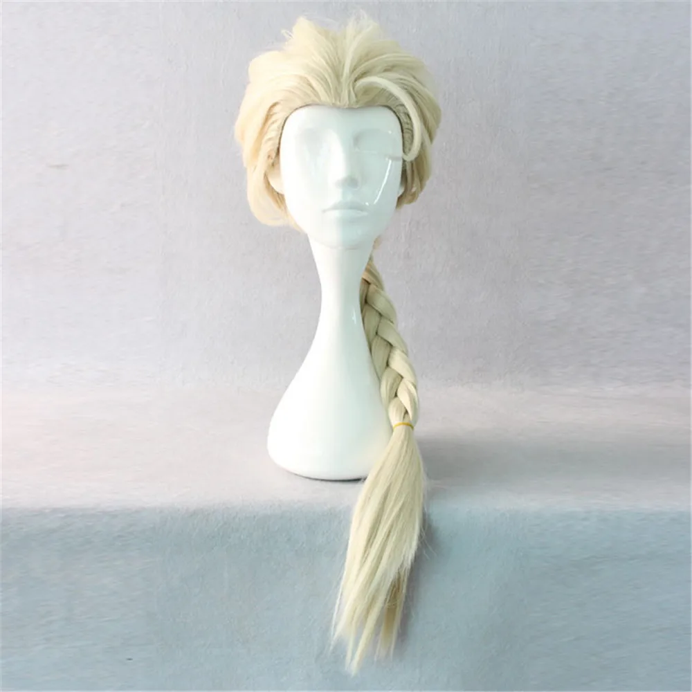 Princess Elsa Wig Ice Queen Costume Elsa Cosplay Halloween Accessories ...