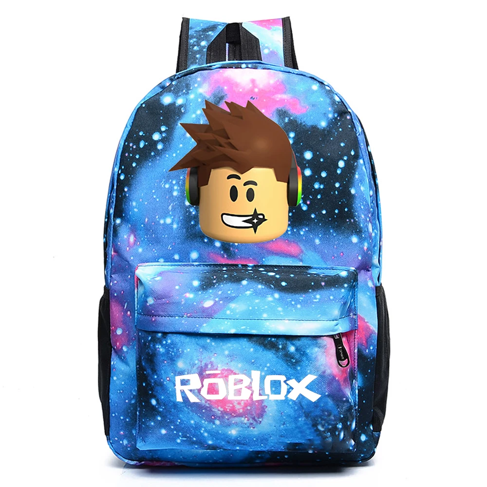 WISHOT Roblox Backpack School Travel Bag Stars Universe Space Galaxy ...