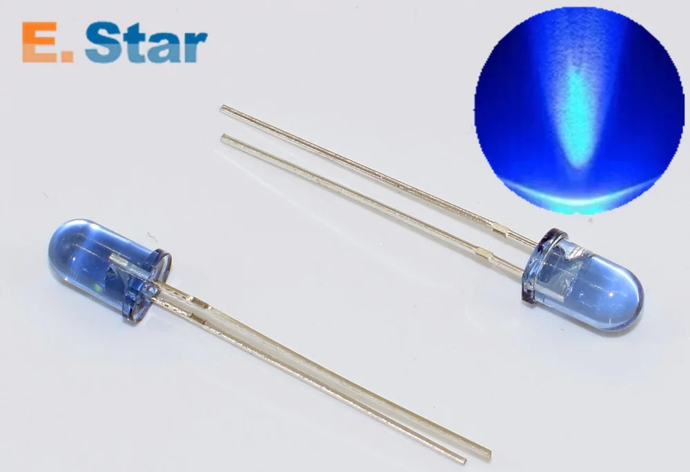 Aliexpress.com : Buy 500 PCS/Lot 5MM Blue LED Diode Round Diffused Blue ...