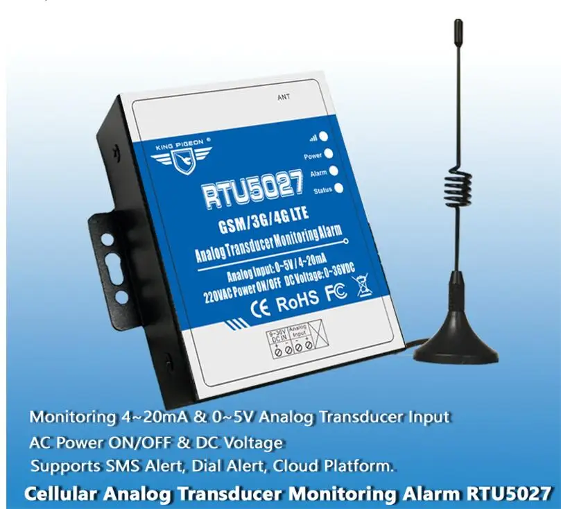 Gsm 3g 4g Lte Wireless Iot Modbus Gateway Analog Transducer Power Status Monitoring Alarm