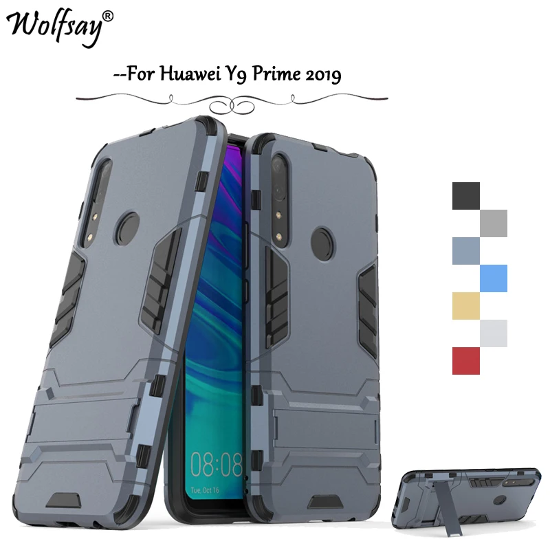 For Huawei Y9 Prime 2019 Case Shockproof Rubber Hard Back PC Phone Case ...