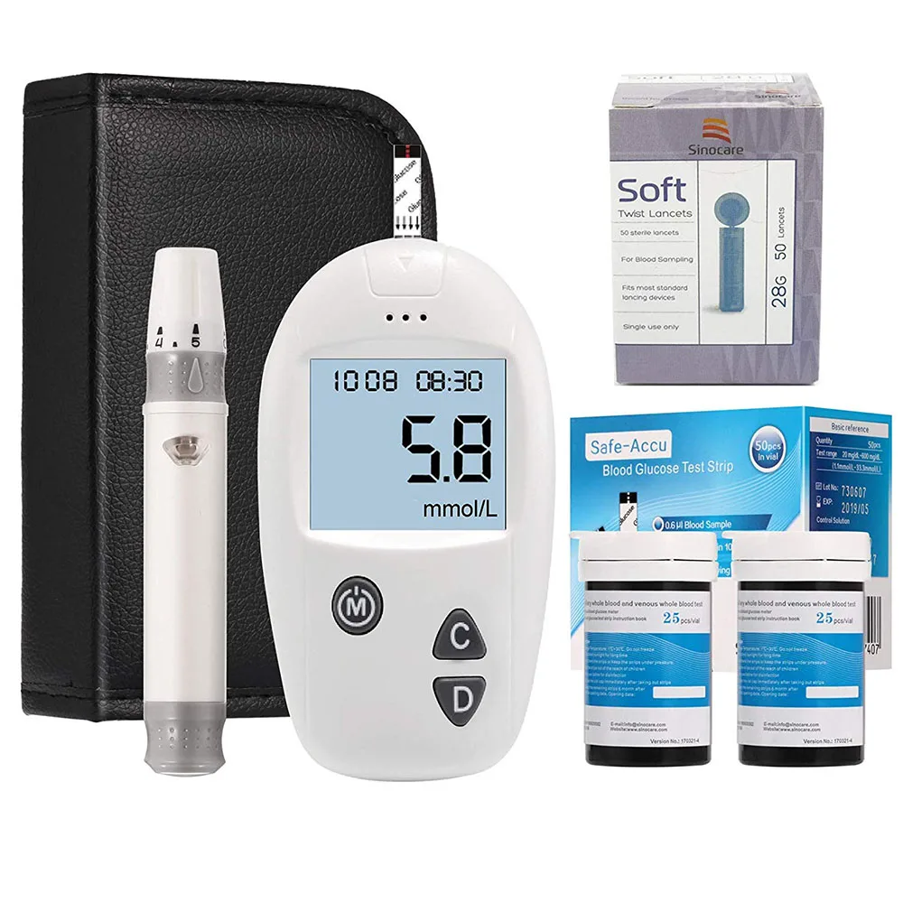 mg dL VS Mmol L Sinocare Safe Accu Blood Glucose Meter 100 Test mg dL VS Mmol L Sinocare Safe Accu Blood Glucose Meter 100 Test