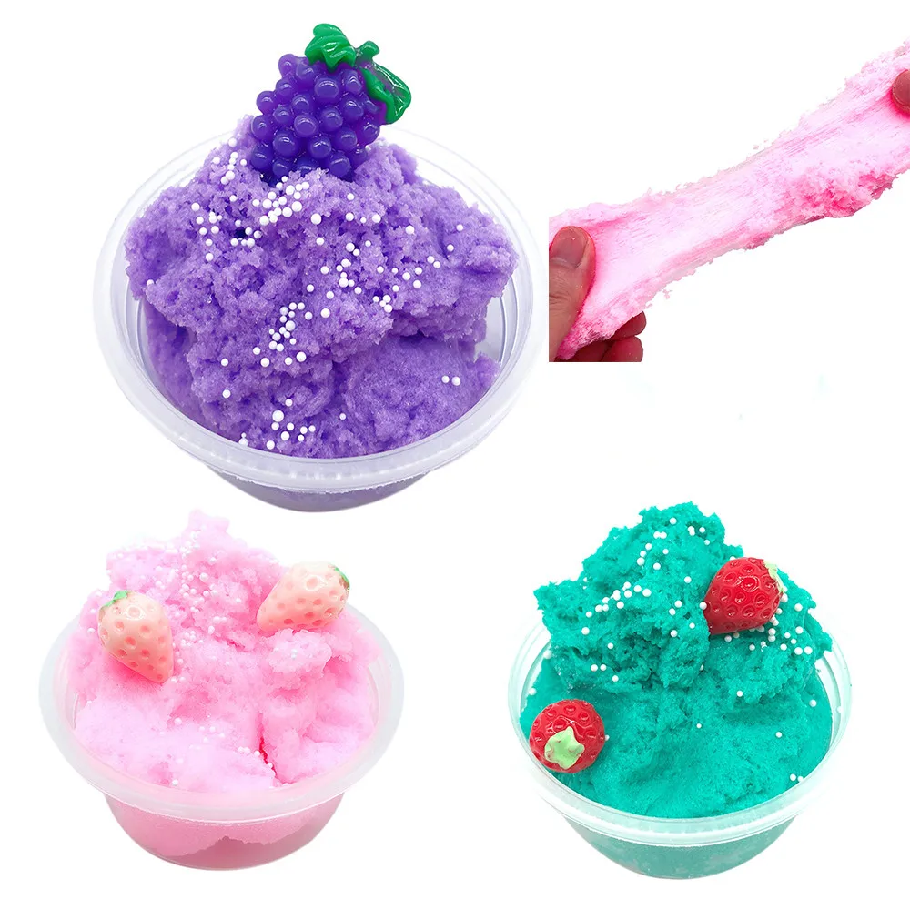 HIINST Clay Slime DIY Soft Cotton Slime 60ml Beautiful Fruits Cloud ...