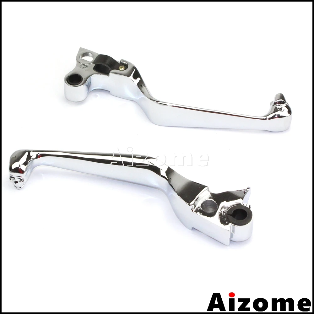 Motorcycle Chrome Brake Clutch Levers For Harley Softail Dyna Street ...