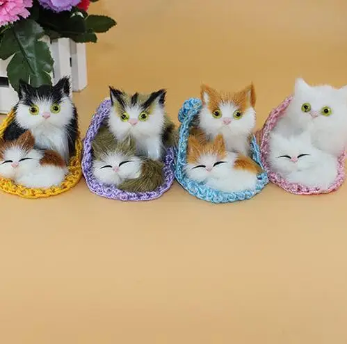 Mini muñeco de peluche de gato de juguete para niños, juguete de ...