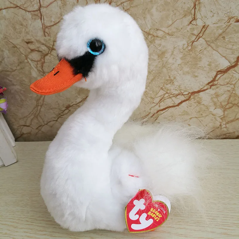 2018 New Ty beanie boos collection Gracie Swan plush toy 15 cm 6 inch ...
