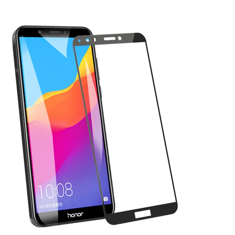 9D закаленное стекло для huawei honor 7a 7c pro Полное покрытие экрана ...