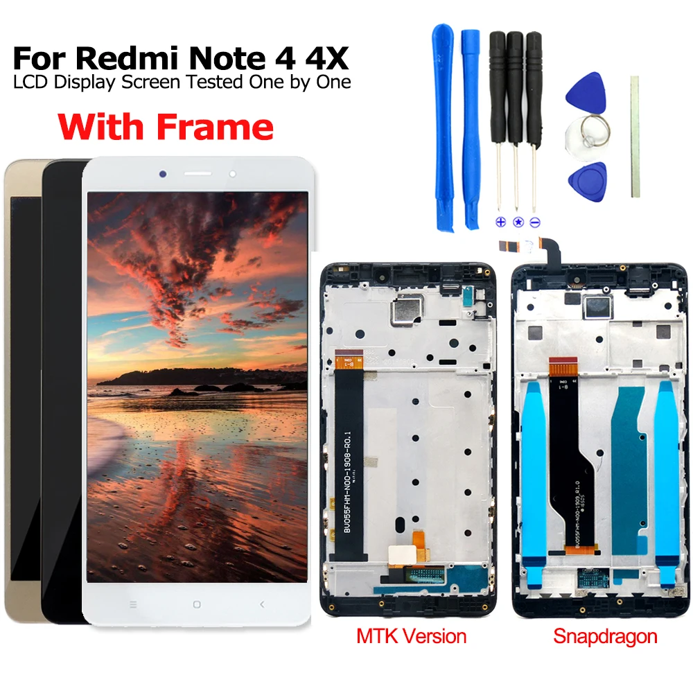 For Xiaomi Redmi Note 4X Redmi Note 4 LCD Display Touch Screen with ...