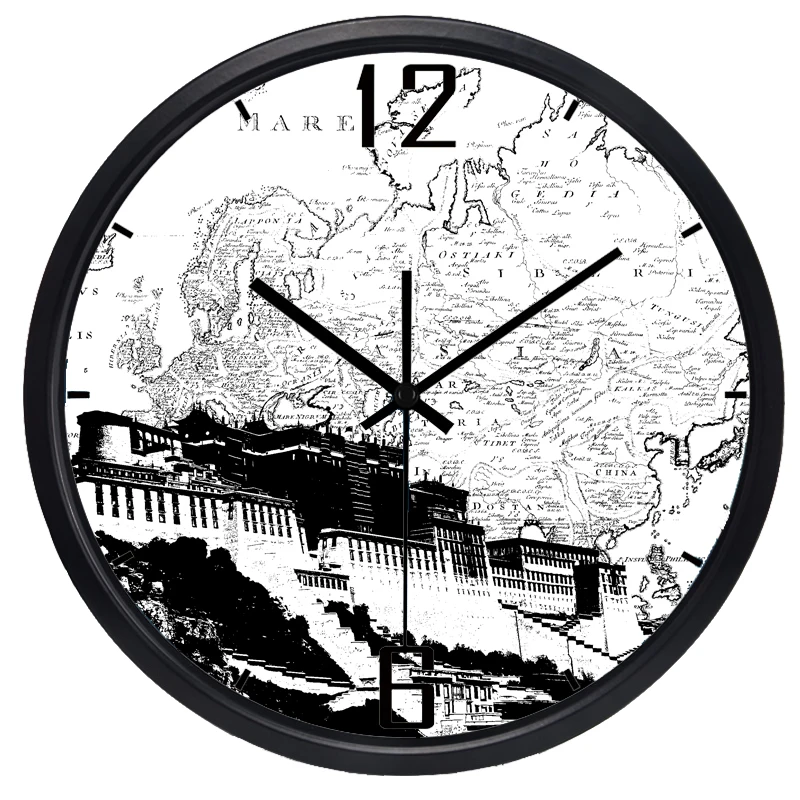 Modern Design China's Tibet Potala Palace Hotel Lobby Wall Clock Travel ...
