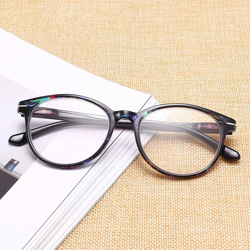 Retro Round Frame Reading Glasses Unisex High Definition Resin Presbyopia Glasses Super Light