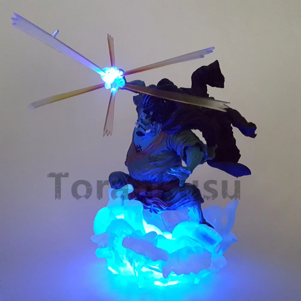 Anime One Piece Jinbe With Led Base PVC Action Figures Model Toy 170mm ...
