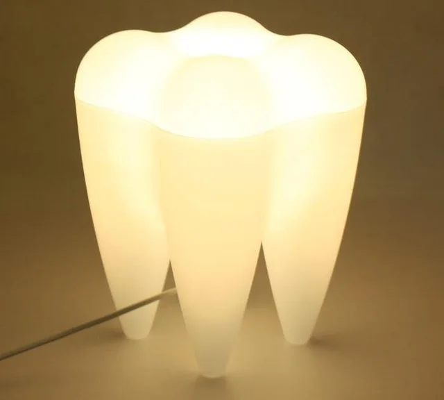 Creative Mr P Tooth Lamp White Desk Table Lamp Study Led Tooth Lamp for ...