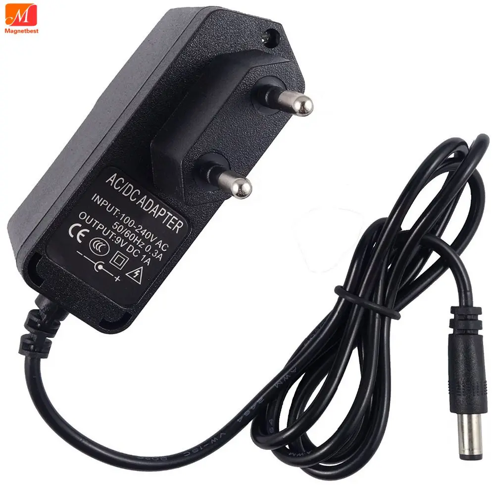 5PCS-9V1A-1000mA-9W-Converter-power-Adapter-Charger-To-DC-9V-1A-Power ...