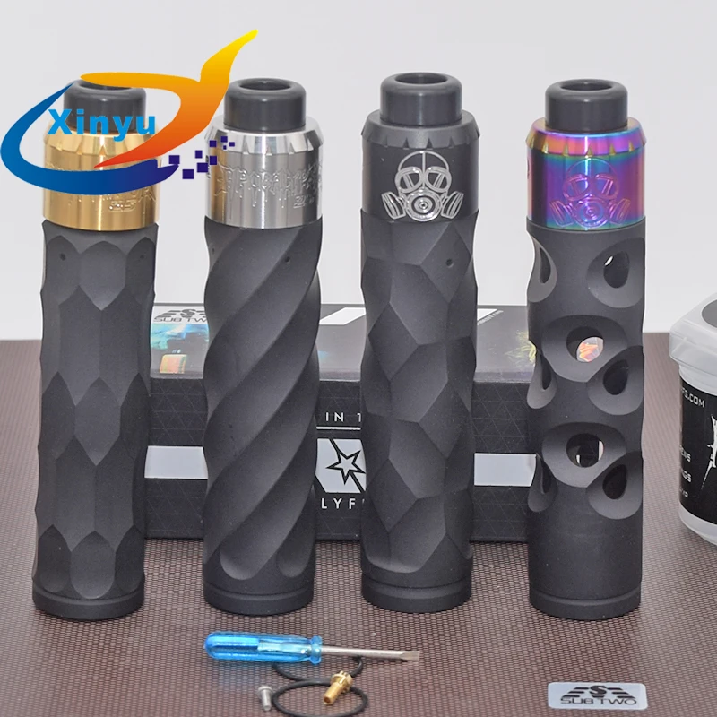 AV MOD VAPE pen brass Material e-cigarette KIT with 510 thread drip RDA ...