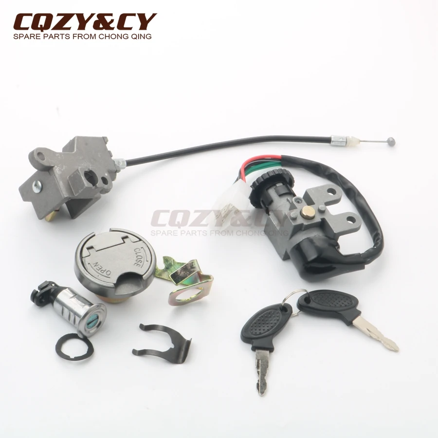 Peugeot Key Ignition Lock Set With Keys & Barrel For Peugeot Kisbee ...