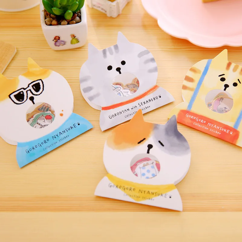 30Pcs/pack New MindWave Suspender Dress Cats Stickers Diary Label ...